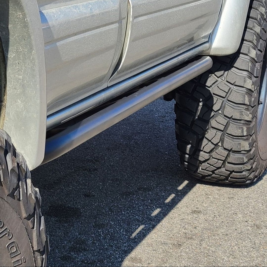 96-02 4runner Flying V rock sliders (Weld On) – Restless Off-Road